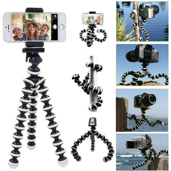 Syenll Flexible Octopus Tripod with Wireless Remote Phone Holder Mount ...