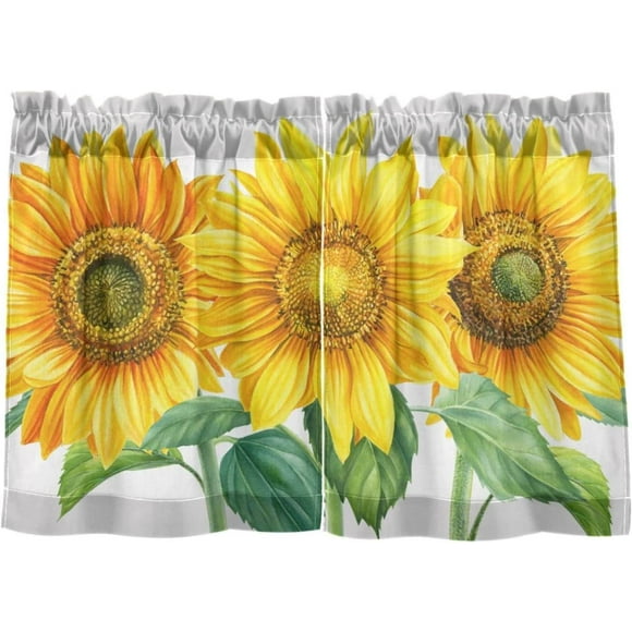 Sunflower Kitchen Curtain