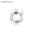 Uxcell M8x1.0 Steel Hex Nuts Zinc Plated Hardware Nuts Screw Bolt ...