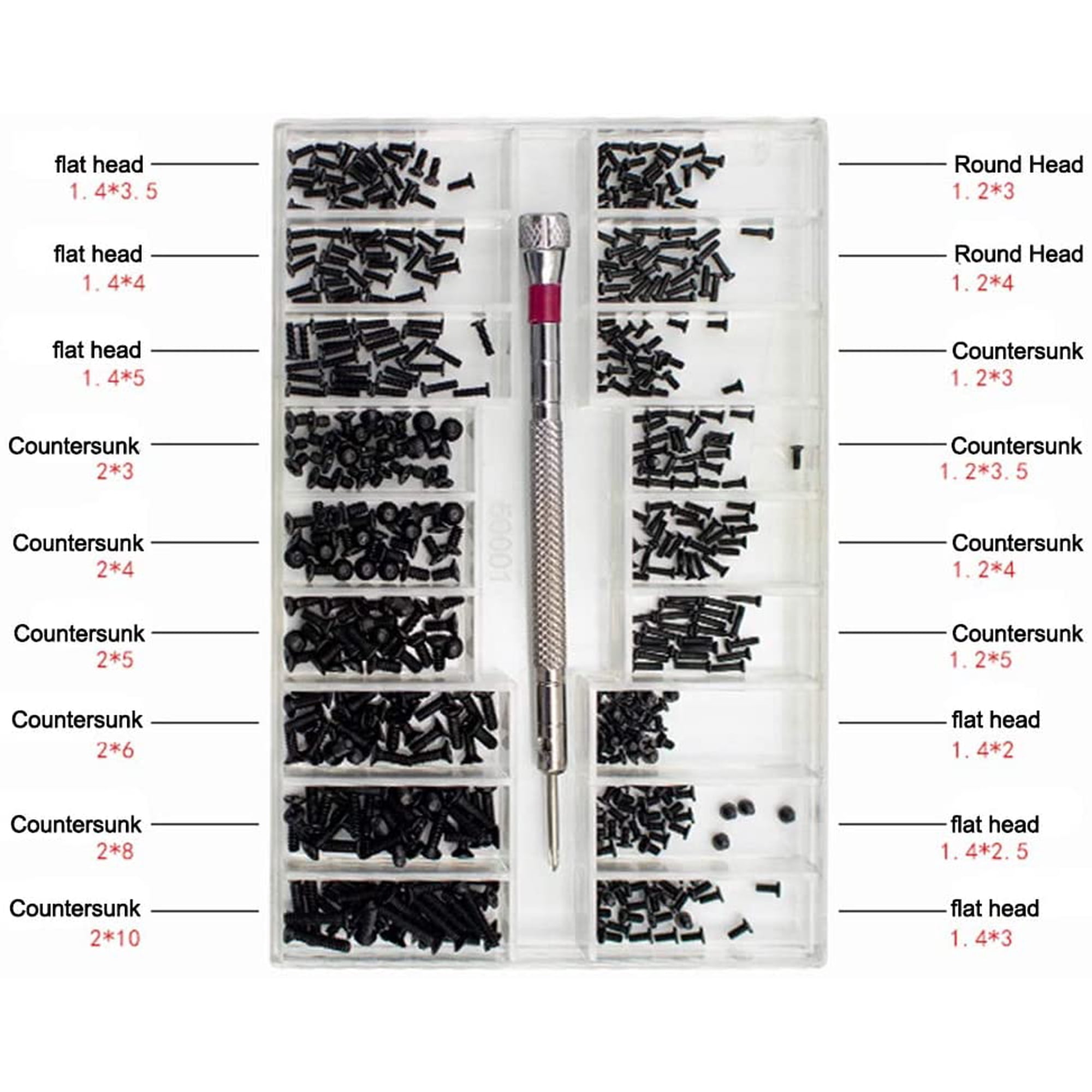 Click here for Rongmo Small Screws Assortment Kit 18 Kinds M1.2 /... prices