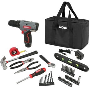 Master Mechanic 12V Compact Cordless Drill Kit, 3/8-In., Rechargeable ...