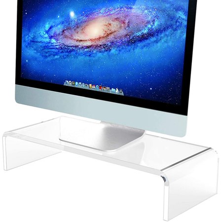 Clear Computer Stand, Acrylic Computer onitor Riser with Sturdy, Hold ...