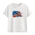 4th of July Outfit 2 Piece Set for Girls Boys American Flag Shirt and ...