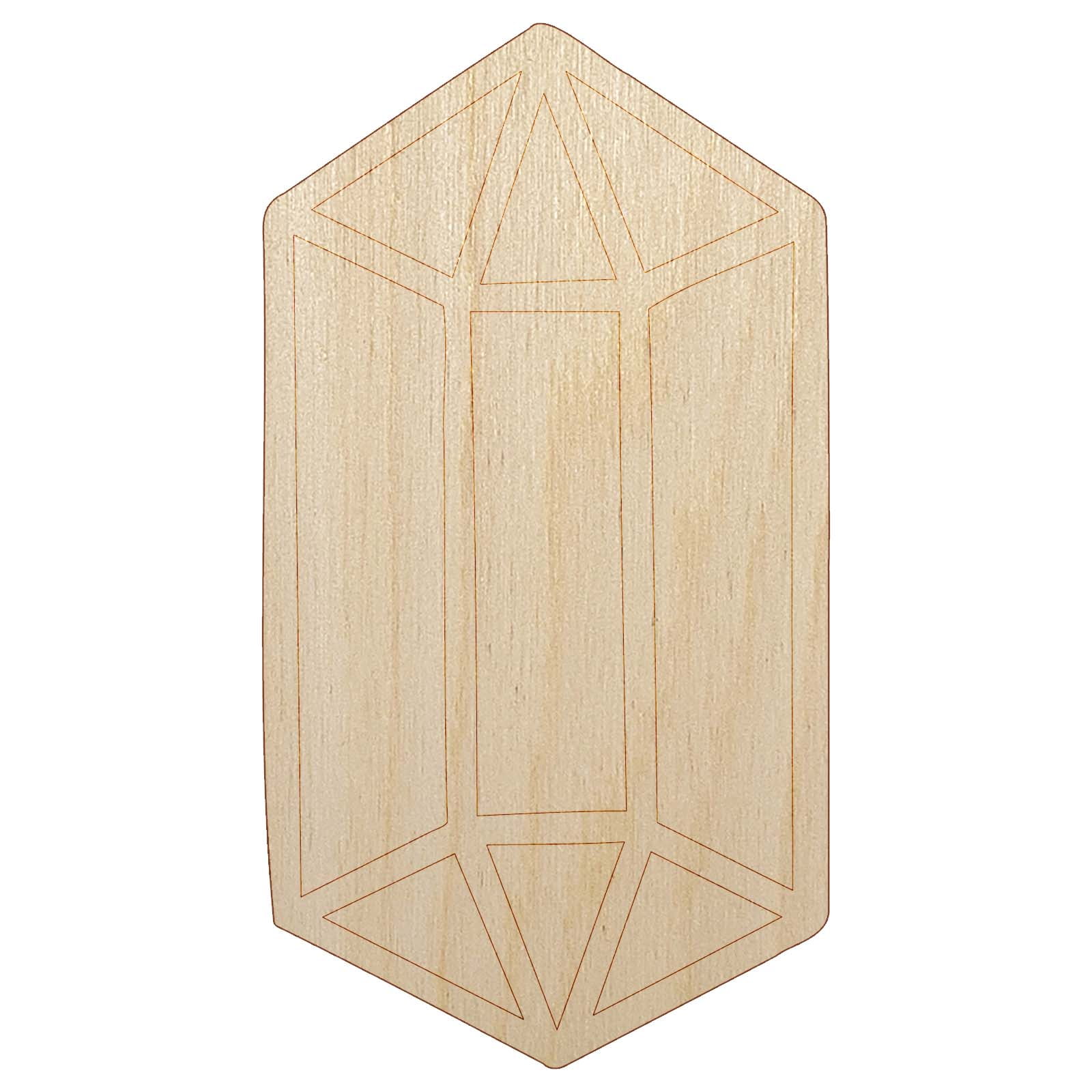 Hand Drawn Crystal Healing Meditation Roleplaying Game Wood Shape ...