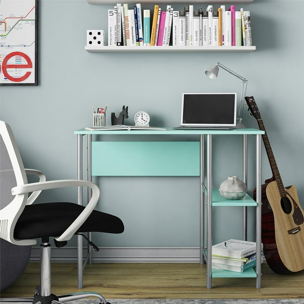 Mainstays Metal Student Computer Desk, Spearmint - Walmart.com