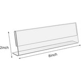 NOGIS 12 Pack 8"W x 2"H Acrylic Office Name Plates Name Labels for ...