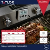 Taylor Digital Wired Probe Programmable Meat Thermometer with Timer ...