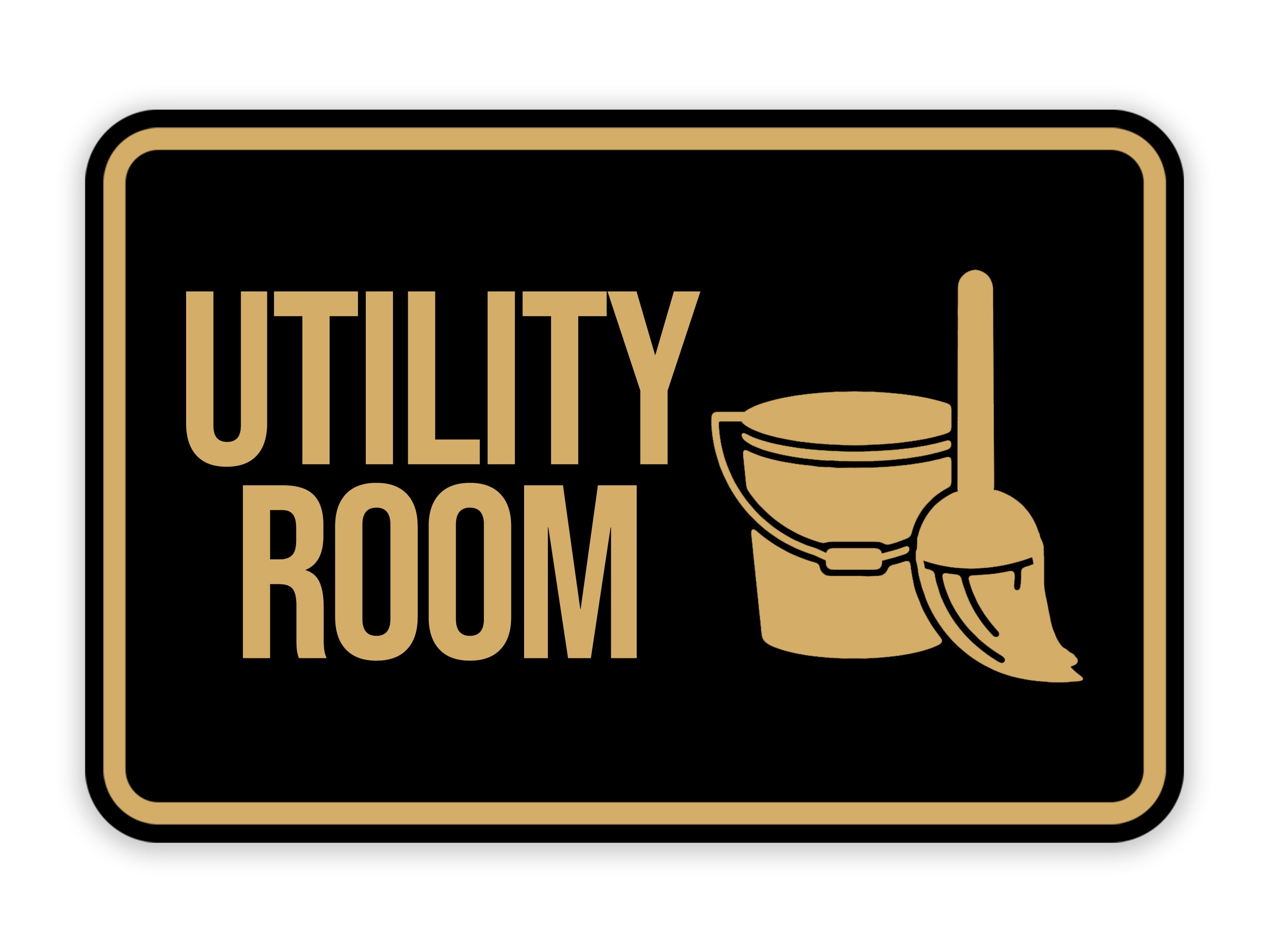Classic Framed Utility Room Sign (Blue) - Small - Walmart.com