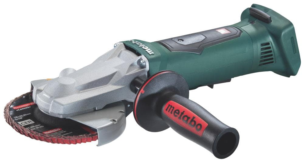 Metabo Wpf18125Ltx 5 In. 18V Cordless Flat Head Angle Grinder Bare Tool ...