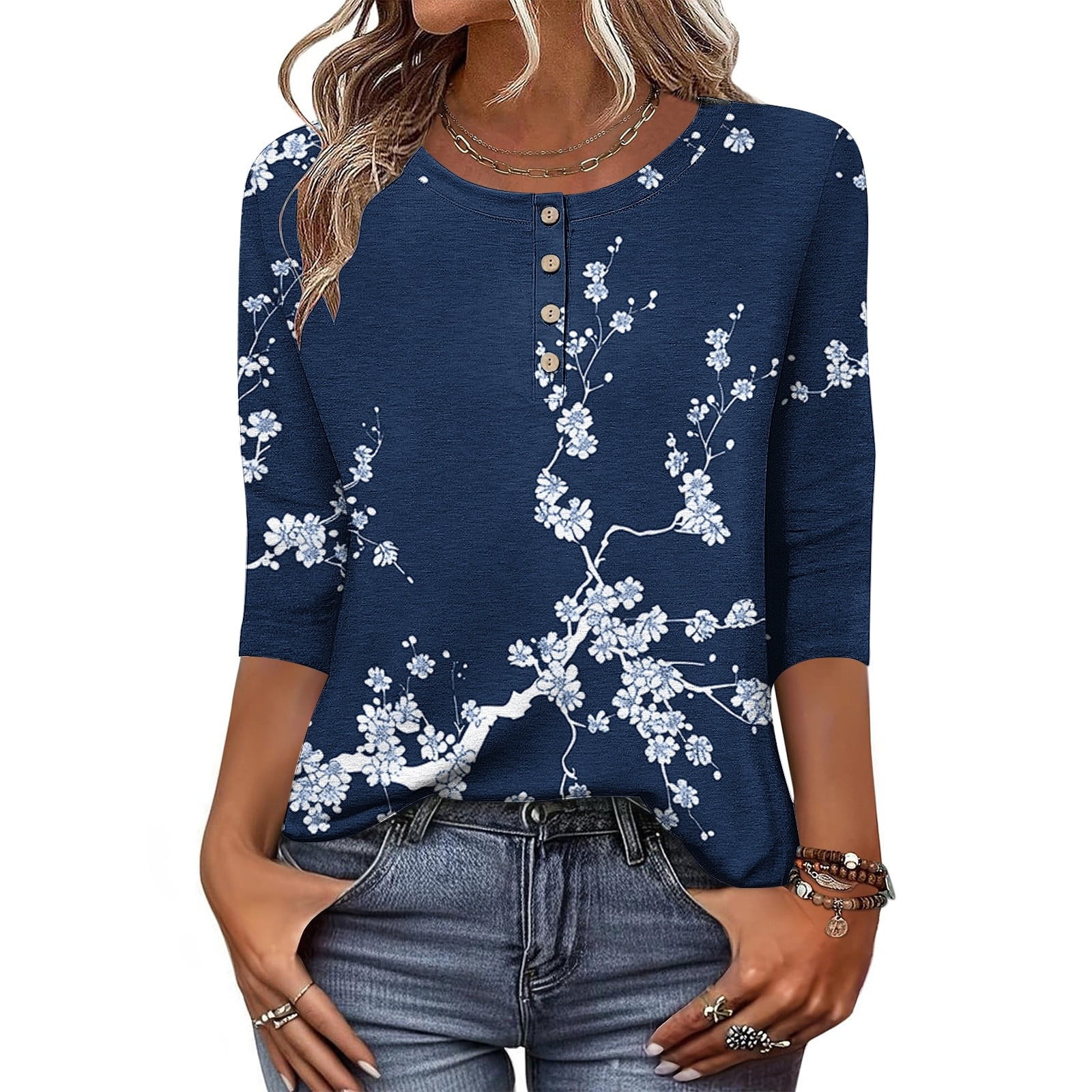 Click here for Jacenvly Womens Tops Casual Clearance Ladies Fashi... prices