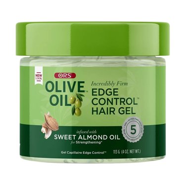 ORS Olive Oil Edge Control Hair Gel Infused with Sweet Almond Oil, 4 Oz ...