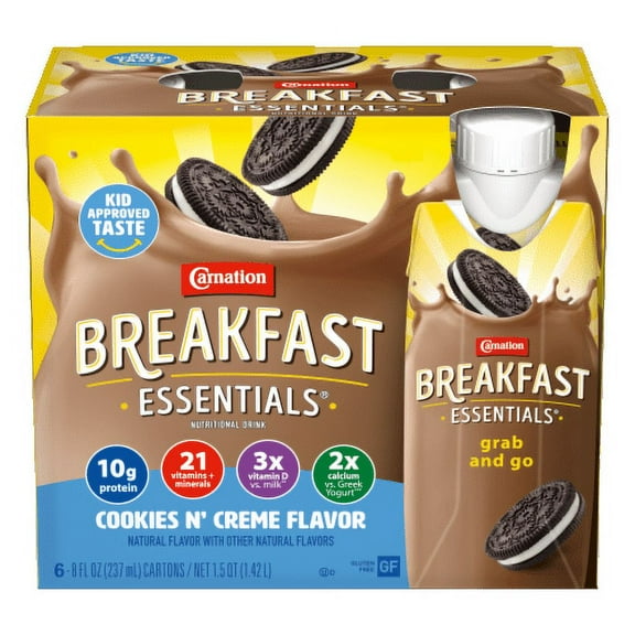 Carnation Instant Breakfast Essentials, Light Start, Chocolate, Pack of ...
