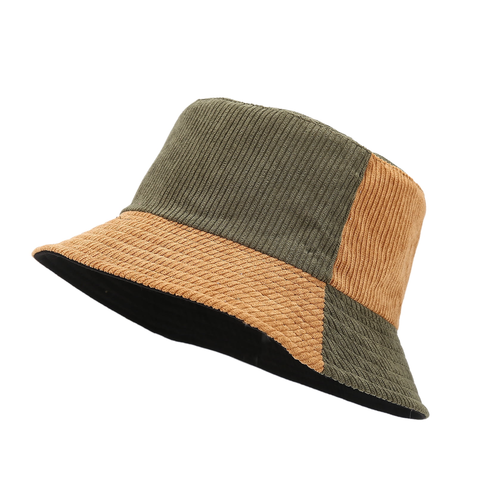 Click here for Toptie Reversible Color Block Corduroy Bucket Hat... prices