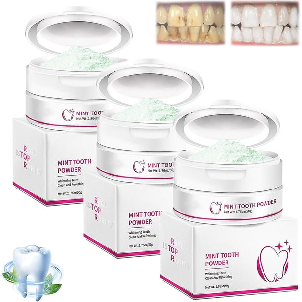 Smile Powder, Tooth Powder, Mint Tooth Powder, Teeth Whitening Powder ...