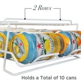 Kitchen Details Double Wide Iron Beverage Can Dispenser Organizing Rack ...