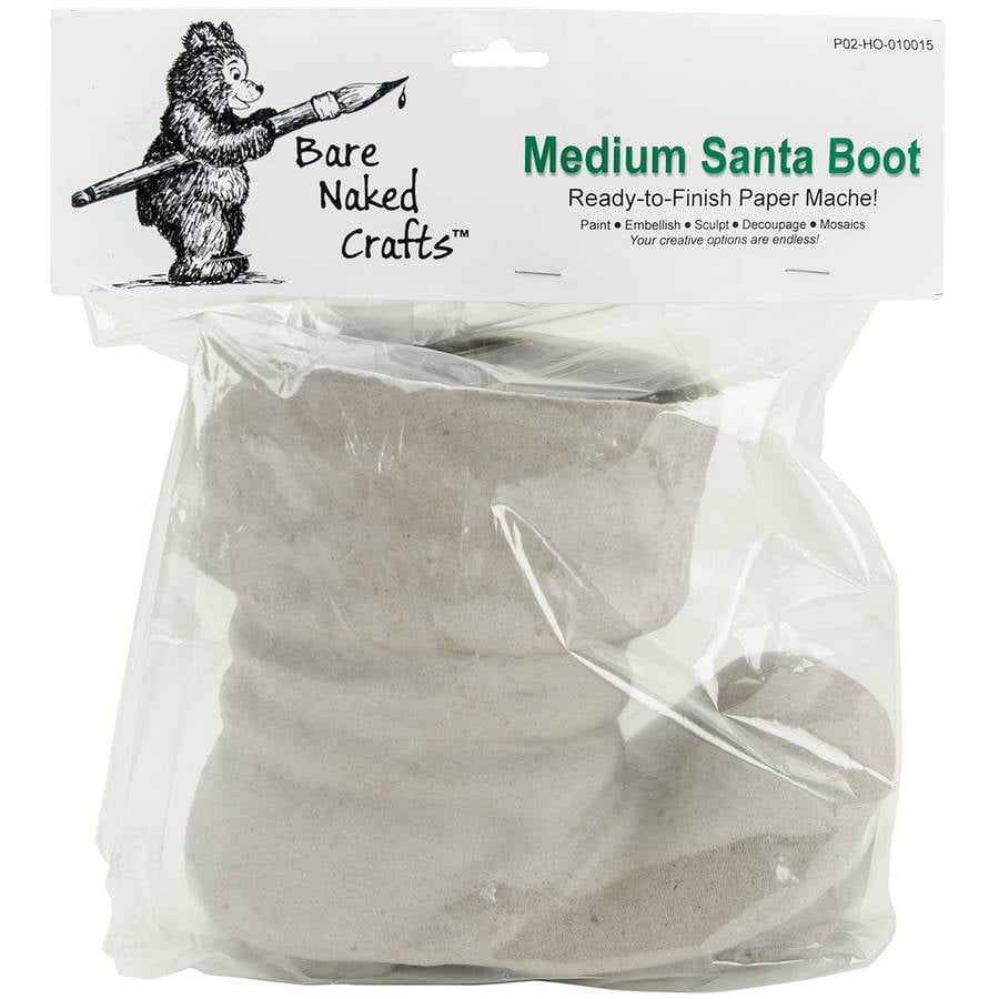 Paper Mache Santa Boot