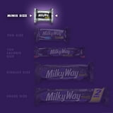 Milky Way Minis Size Midnight Dark Chocolate Candy Bars - 8.9 oz Bag ...
