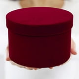 Walmart Large to Small Round Velvet Gift Boxes Set of 4, Red, Perfect ...