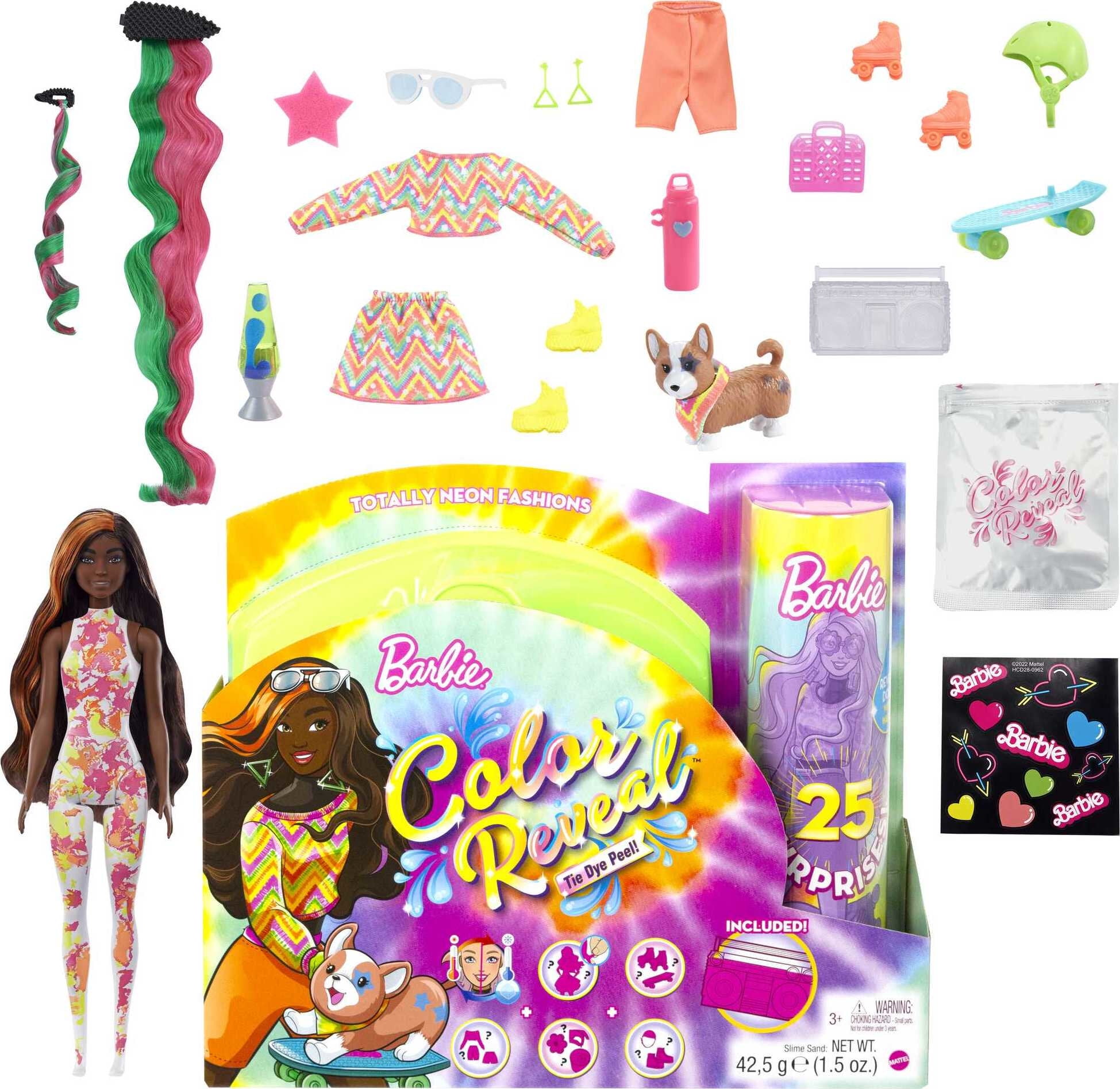 Barbie Color Reveal Totally Neon Fashions Doll - Walmart.com