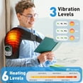 Heated Shoulder Massager, Heating Shoulder Pad with 8 Modes, 3 Speed ...