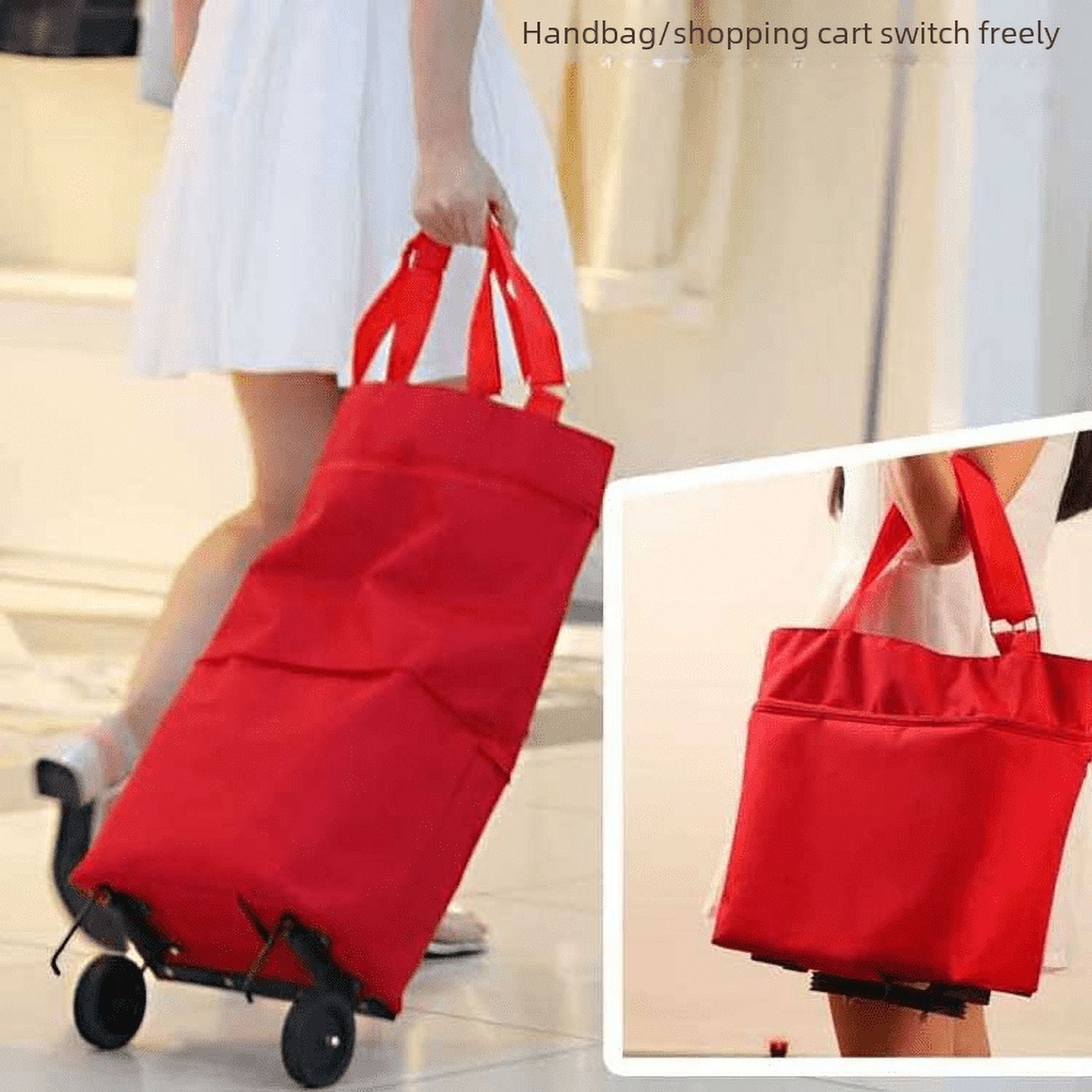 Carrito de compras plegable multifuncional, carrito de compras portátil ...