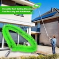 19Ft Roof Rake Brush for Snow and Leaves, Gutter Cleaning Broom Tool ...