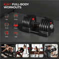 Renwick 2-in-1 Quick-Adjustable Dumbbell Weight Set with Anti-Slip ...