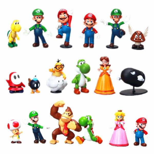 Nuevo estilo, paquete de 18 figuras de Super Mario. | Bodega Aurrera en ...