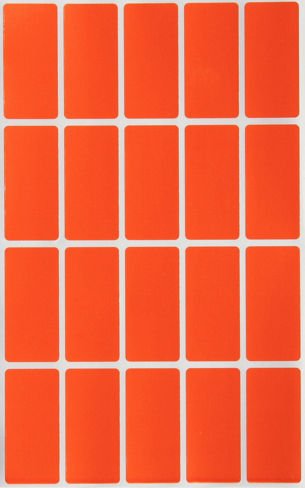 Royal Green Orange Rectangular Colored Labels 1.57inch x 0.75 inch ...