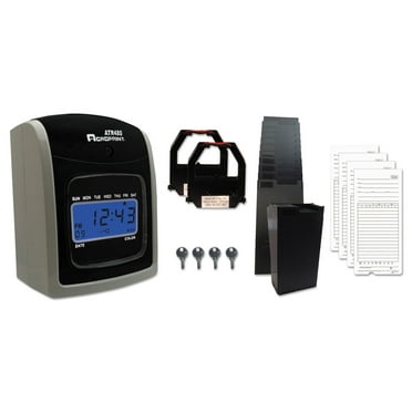 Acroprint 25-Pocket Expanding Time Card Rack, Plastic, Black - Walmart.com