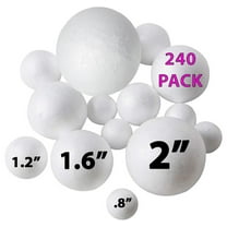 100 Assorted Styrofoam Balls in Large and Small Sizes for DIY Art Craft ...