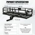 Trailer Hitch Cargo Rack, Folding Hitch Mount Cargo Carrier with High ...