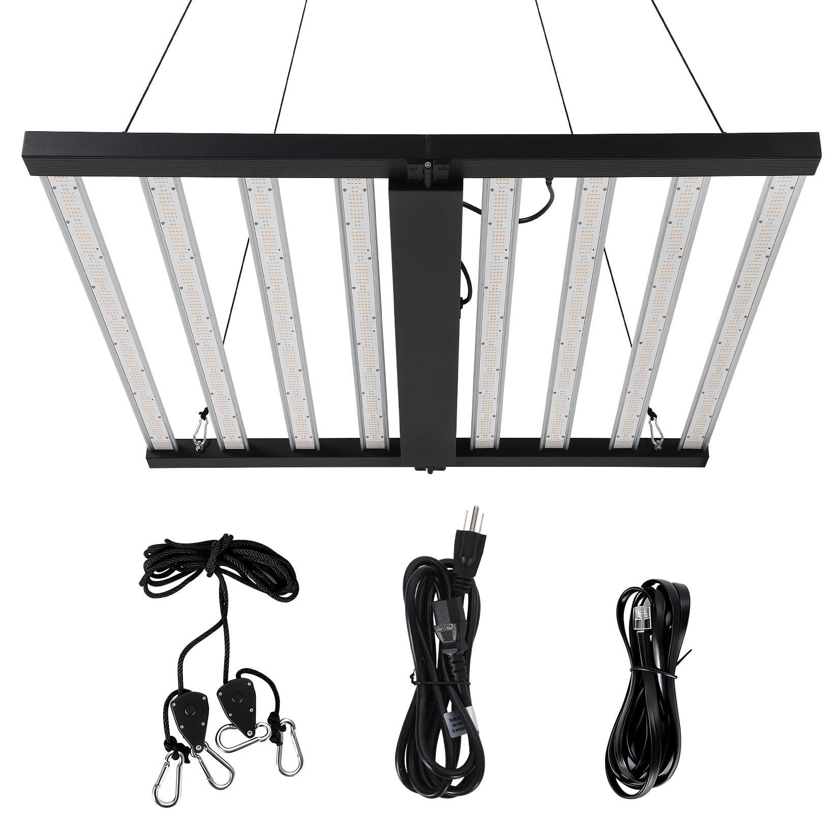 Garvee 1000W 8-Bar LED Grow Light with Dimmable Full Spectrum, Foldable ...