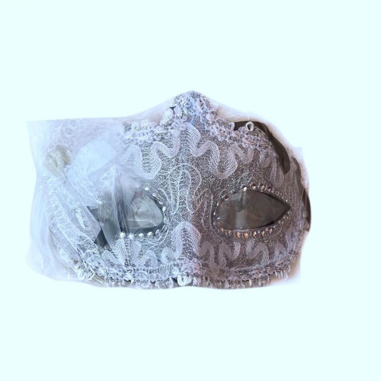 Silver Lace Masquerade Masks