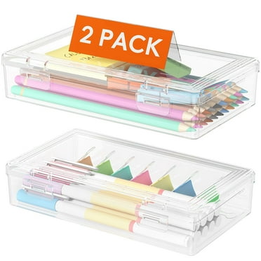 Storex Plastic Pencil Box, (12 units/pack) - Walmart.com