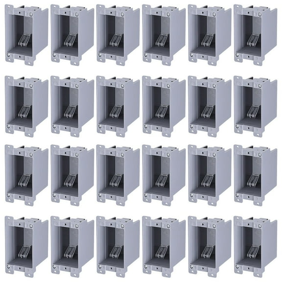 24 Pack One Gang Old Work Electrical Outlet Box, Ultra-deep 20 Cubic ...