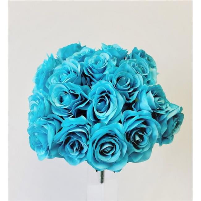 Blue Rose Bush Artificial Flowers - Walmart.com