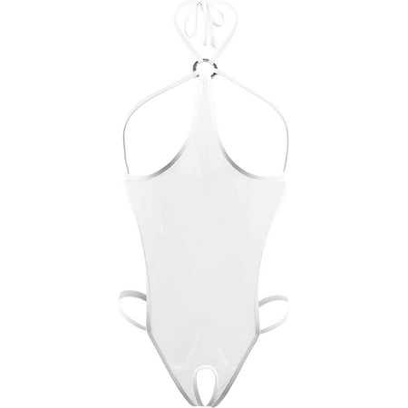 Sheer Teddy Cupless Crotchless Mesh Bodysuit See Through Micro Bikini ...