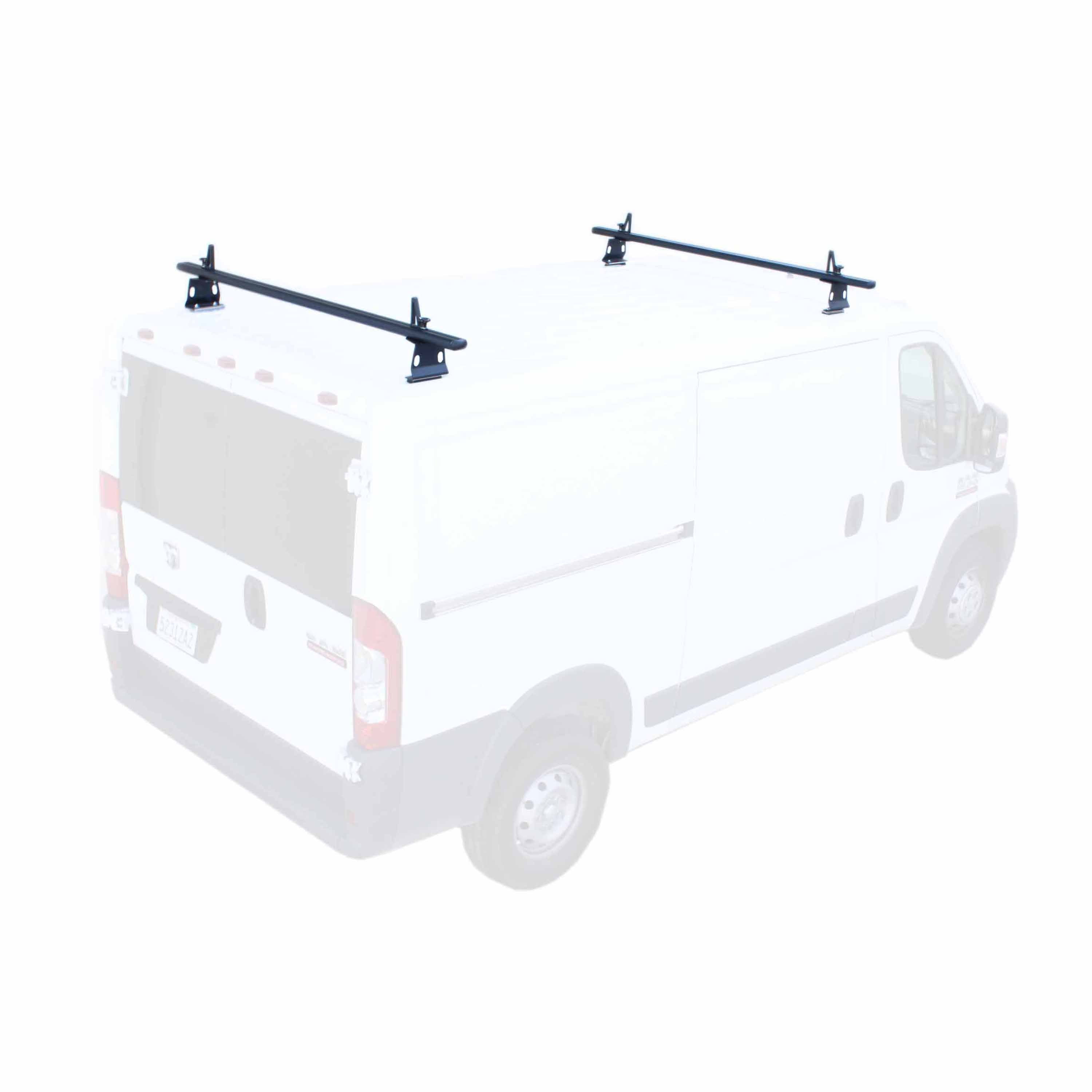 AA-Racks Model AX302-PR Aluminum 2 Bar (72") Van Roof Rack System With ...