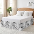 Black Branch Bed Skirt King Size 16 Inch Drop, Country Abstract Pale ...
