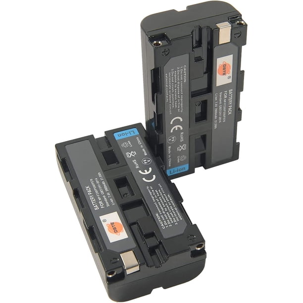 DSTE® 2PCS NP-F550 NP-F570 Replacement Li-ion y Compatible for Sony CCD ...