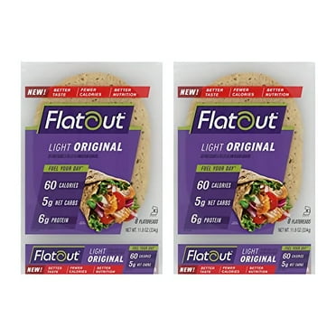 Flatout Flatbread CarbDown, Low Carb, High Protein, Keto-Friendly ...