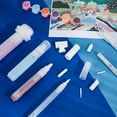6 Style Plastic Empty Marker Paint Pens with Replacement Tips ...