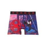 Spider-Man Spider-Verse Boys Boxer Brief Underwear, 4-Pack, Sizes XS-XL ...