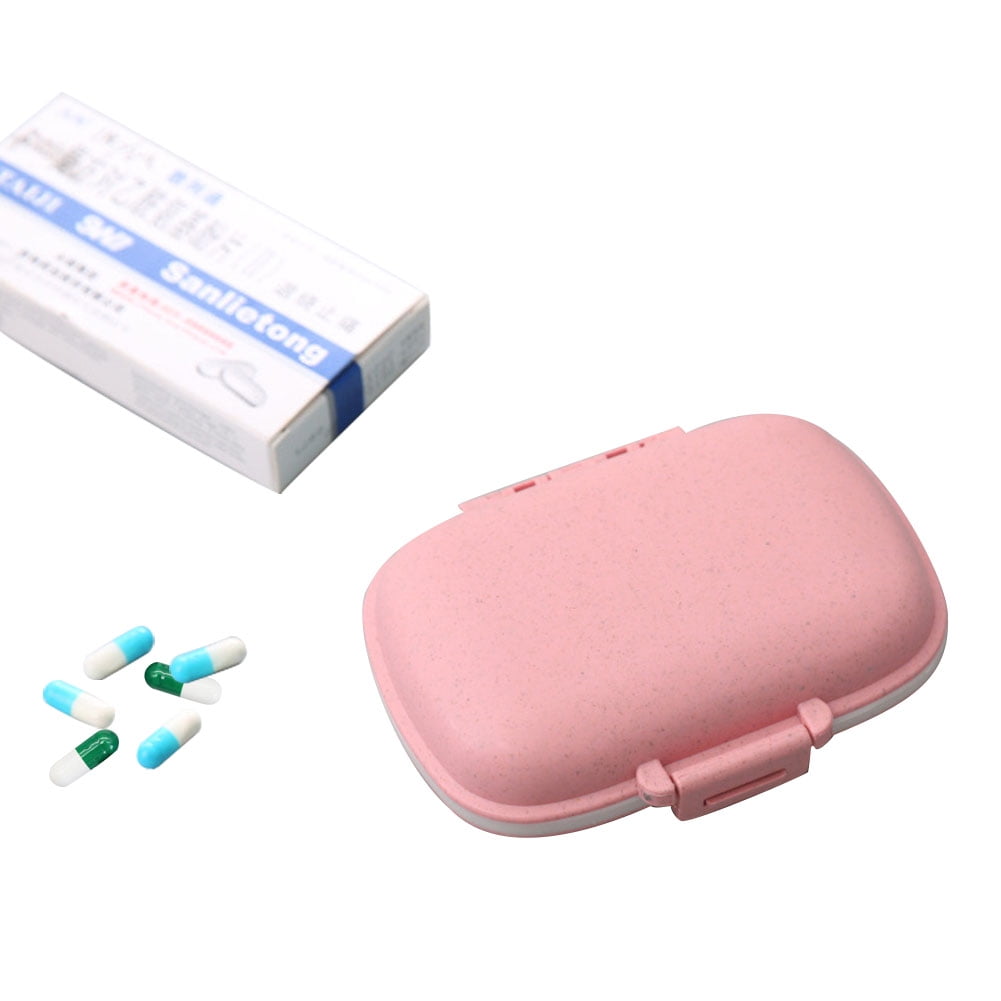 Feelers Pill Box Organizer Container, Daily Portable Tablets Vitamin ...