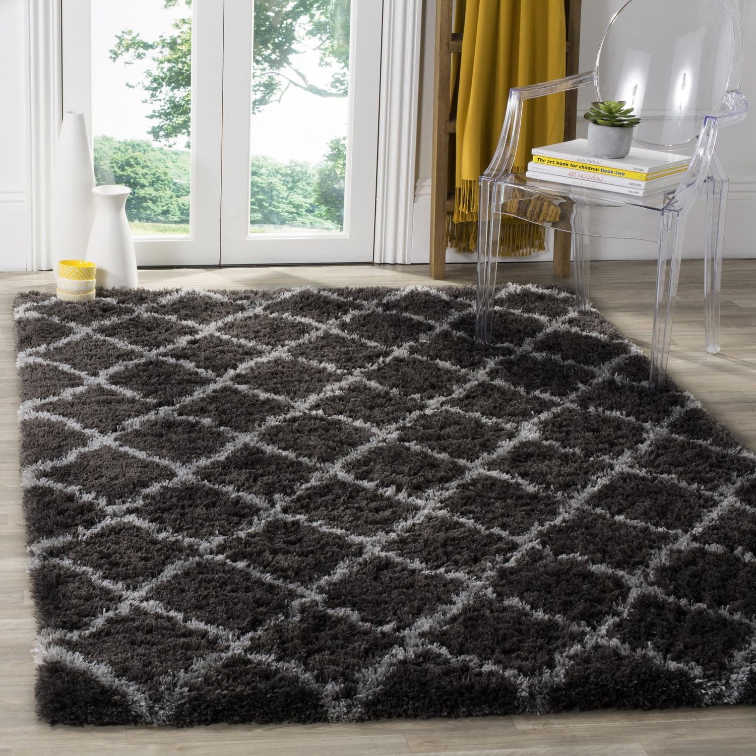 Click here for Safavieh Indie Careen Geometric Shag Area Rug 4 Ft... prices