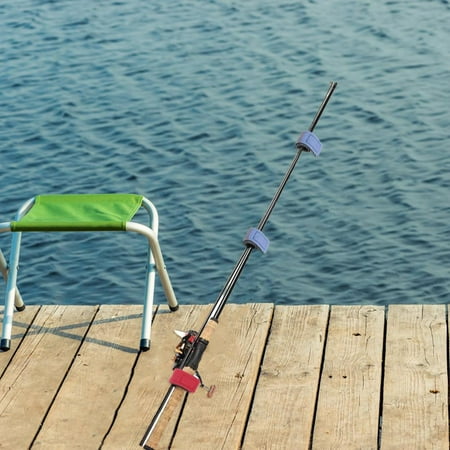 5 Pcs Fishing Rod Belt Hook and Staps Fishing Tool Fishing Loop ...