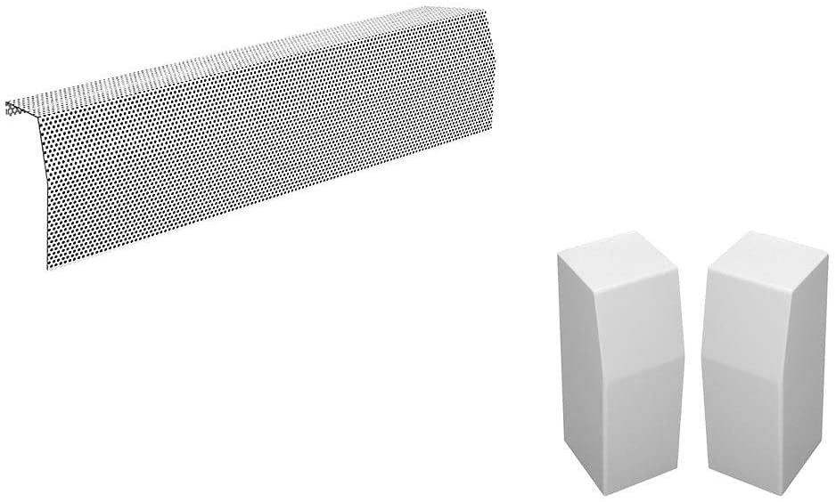 Baseboarders Premium 2 ft Easy Slip-on Baseboard Heater Cover - White ...
