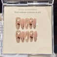 Autumn and winter new handmade nail pads, coffee bow, small fragrant ...