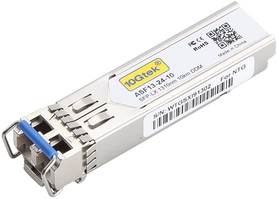 Gigabit SFP LC Single-Mode Transceiver, 1000BASE-LX Mini-GBIC Module ...